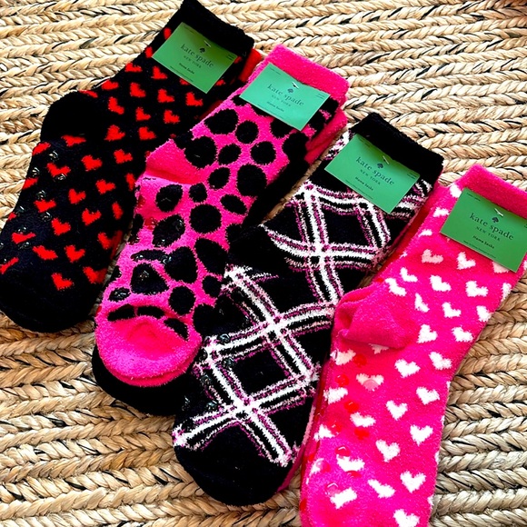 kate spade | Accessories | Kate Spade Home Socks Cozies With Spade Grippers | Poshmark